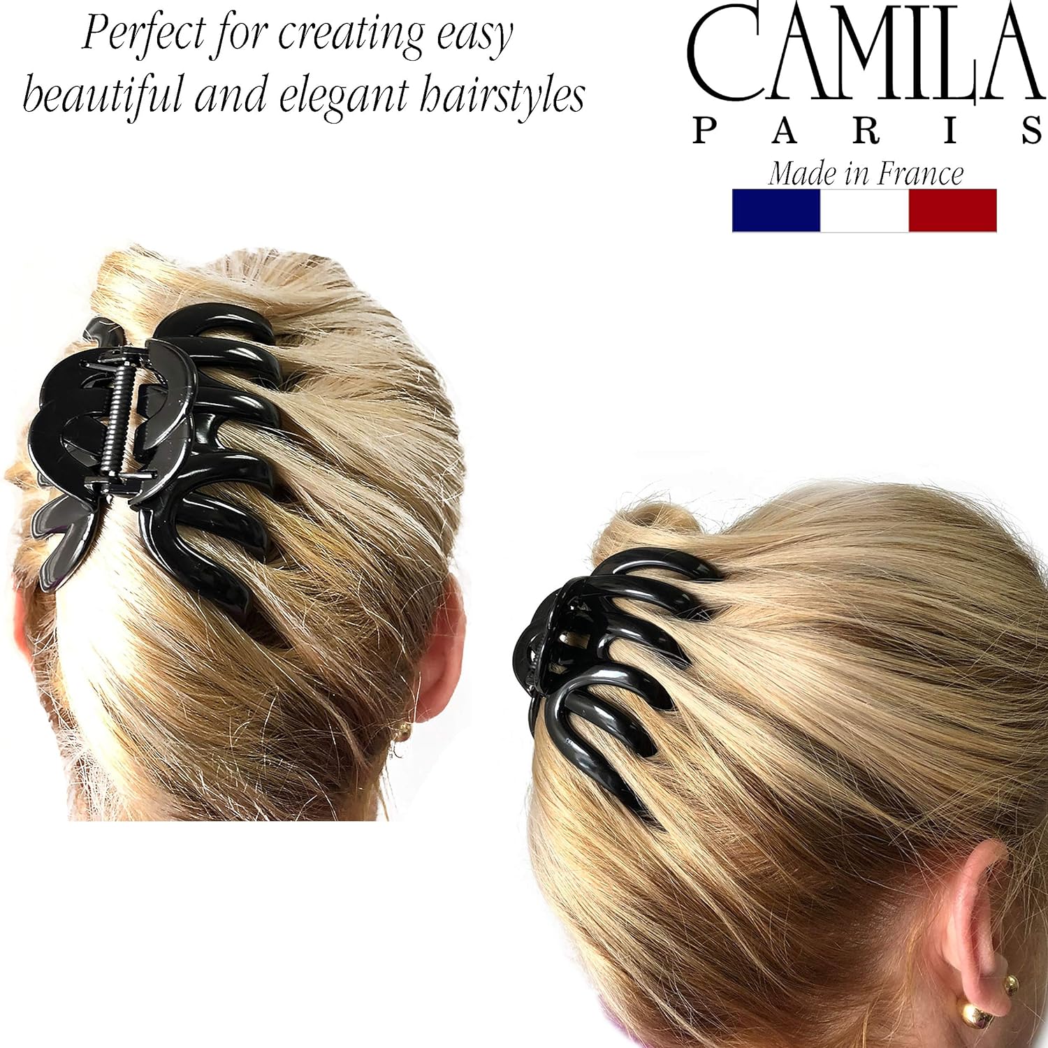 Camila Paris AD718 Octopus French Hair Clips for Women Thick Hair ...