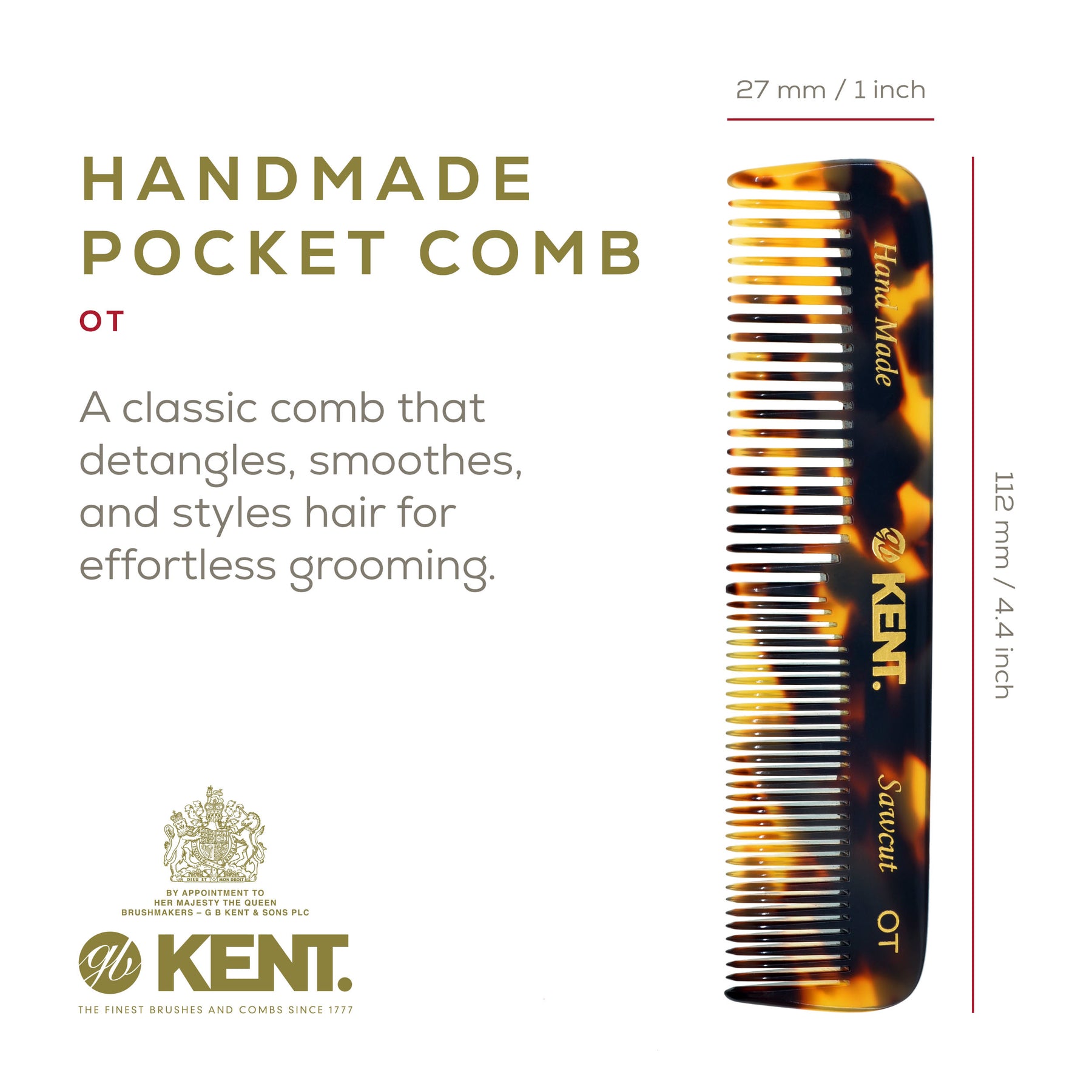 Kent Handmade Combs | Bayside Brush Co.
