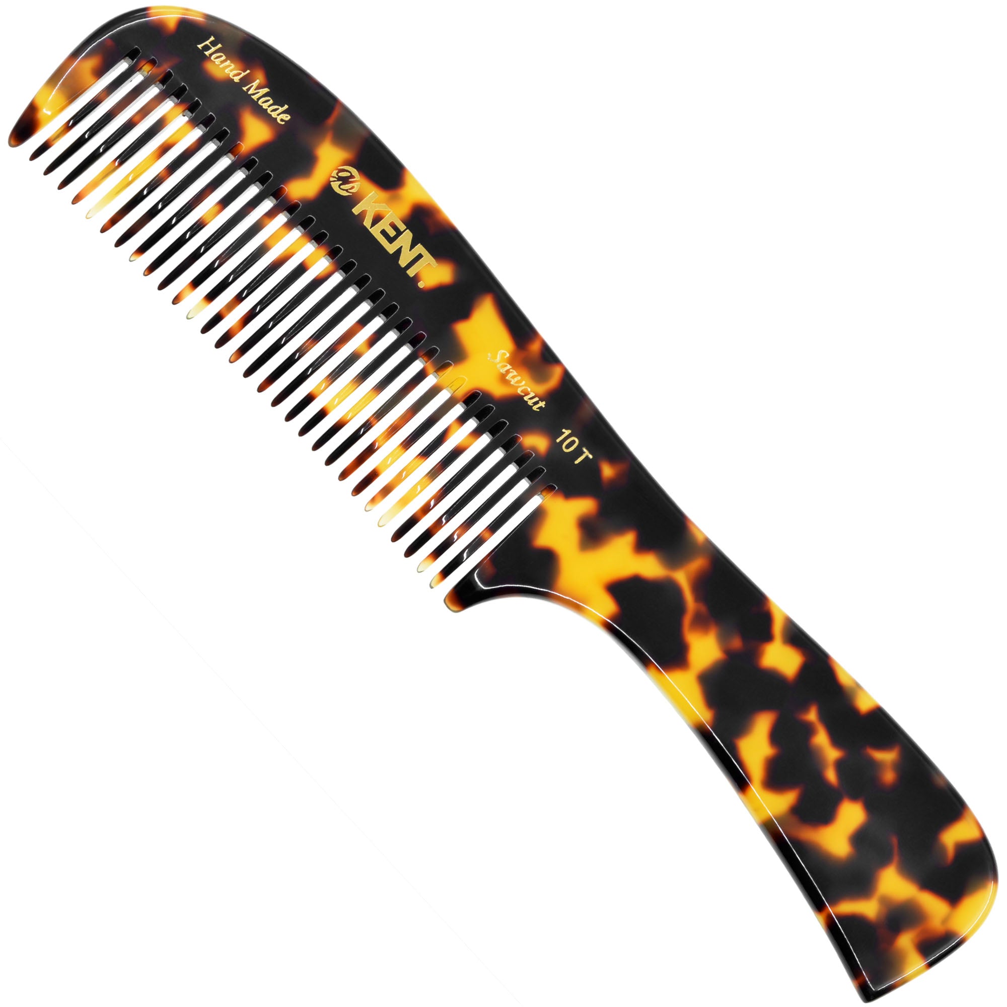 Kent 10T 8" Handmade All Coarse Hair Detangling Rake Comb