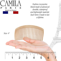 Camila Paris AD66/2 French Side Combs Large, French Twist Hair Combs - Bayside Brush Co.