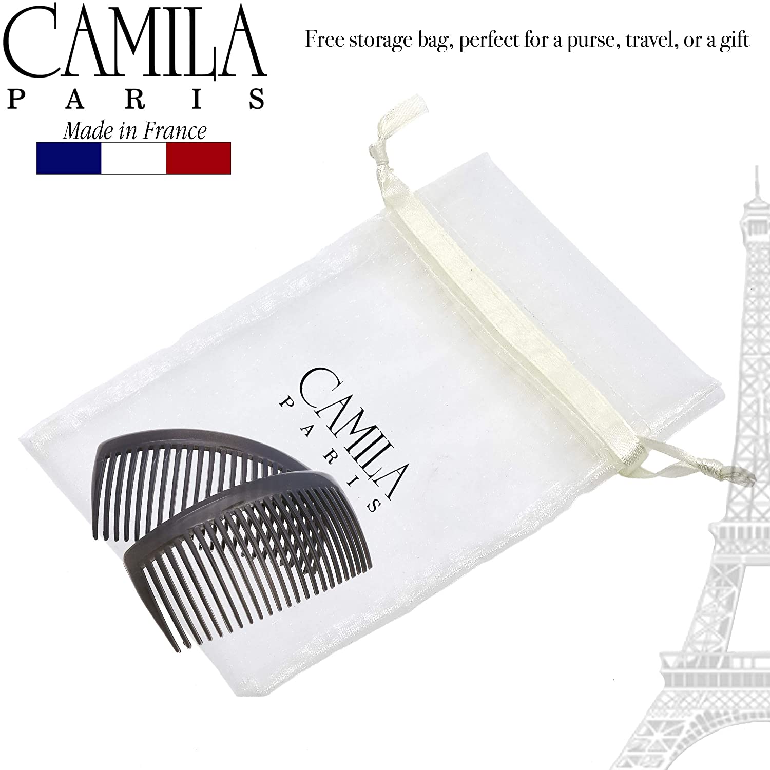 Camila Paris Large Pair of French-Made Side Combs - Bayside Brush Co.
